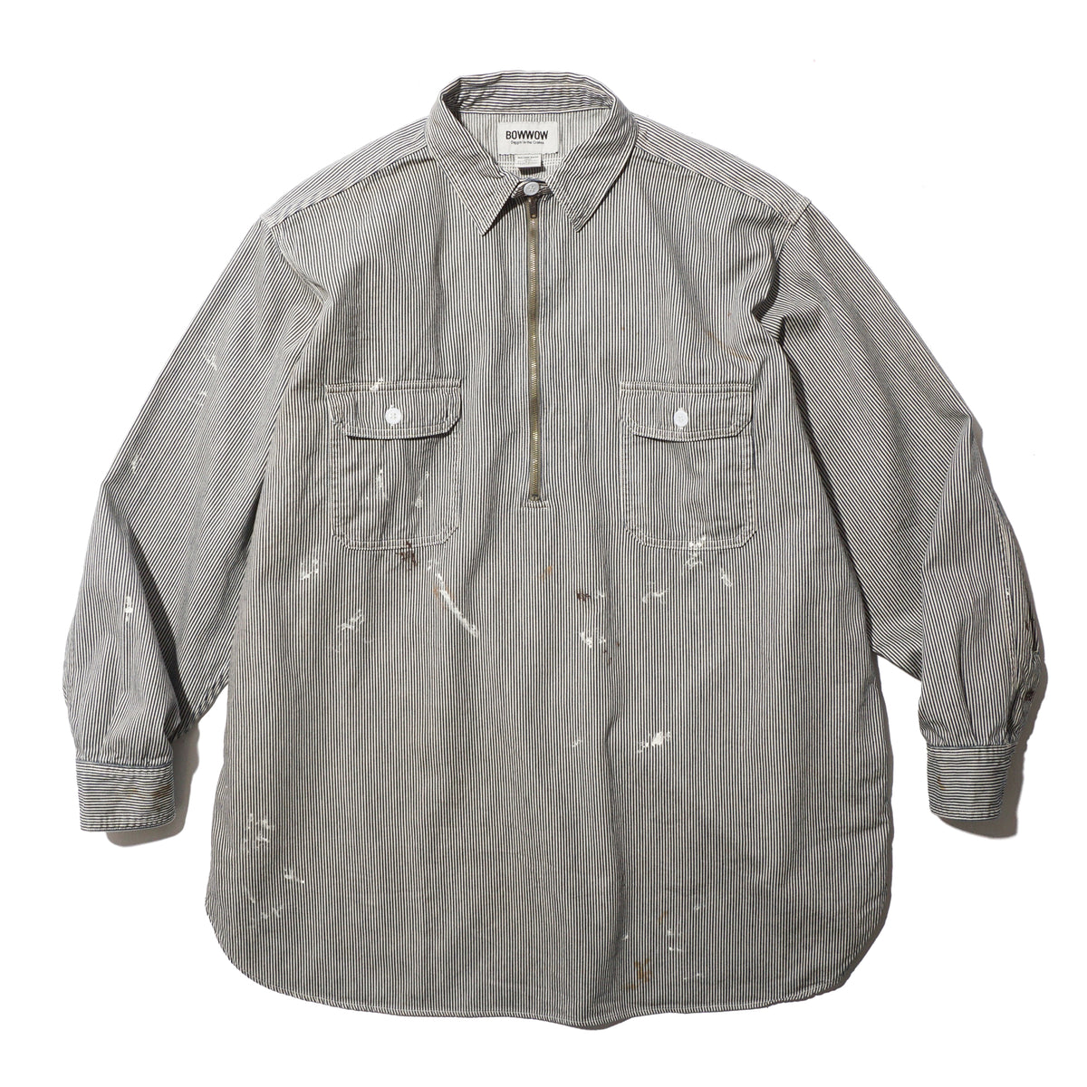 WORK HICKORY STRIPE PO SHIRTS "STRIPE AGING" – ANNMS Shop